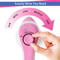 China Electric Handheld Massage Hammer with 3 Adjustable Vibration Velocities and PU Leather Mesh Cover for Full Body Relief for sale