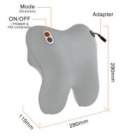 China Electric Lower Back Massager Portable Adjustable Hot Compress Lumbar Spine Massage for Pain Relief for sale