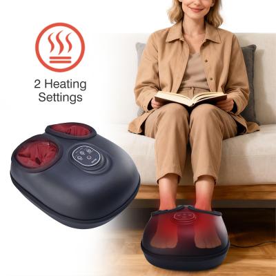 China Newest Mini Shiatsu Kneading Electric Rolling Foot Massager Home Use air Pressure Physical Therapy 4d Heat Foot Massager for sale