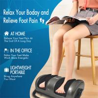 China New Foot Massager Machine 360 Pivot Angle Remote Controller Rolling Kneading Electric Leg&Foot Massager with Heating for sale
