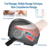 China New Foot Massager Machine 360 Pivot Angle Remote Controller Rolling Kneading Electric Leg&Foot Massager with Heating for sale