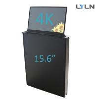 China Motorized Retractable Monitor  15.6'' 4K Screen Resolution Ratio 3840×2160 for sale