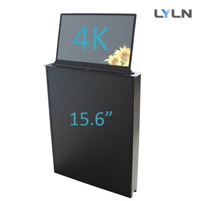 China Motorized Retractable Monitor  15.6'' 4K Screen Resolution Ratio 3840×2160 for sale