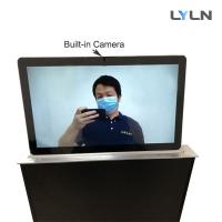 China Conference Table Motorized Retractable LCD Monitor All In One System CE Certificate for sale