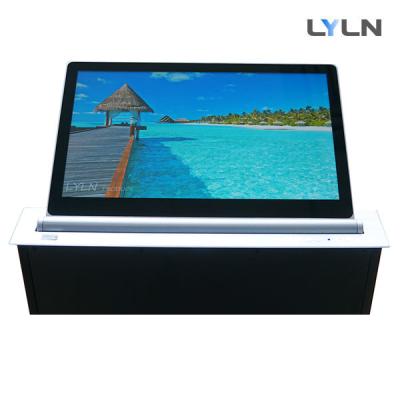 China Aluminium Alloy Big Tilt Angle Retractable Monitor RS232 IPS Full View 1.8mm Thick for sale