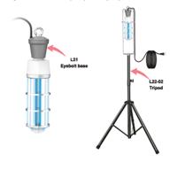 China Quartz Glass Uv Led Germicidal Lamp E27 220V UVC Portable Sterilizer Light for sale