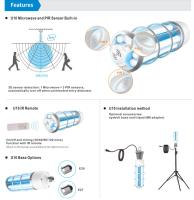 China 254nm LED UV Germicidal Light Quartz Glass 80W Portable for sale