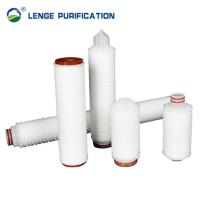China Pp Pleated Filter Cartridge 20 Inch 222 Fins With Silicone Rubber Seal for sale