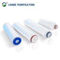 China PES Pleated Membrane Filter Cartridge 10 Inch PES Filter 0.22 μM / 0.45 μM Cap 226 / 222 for sale