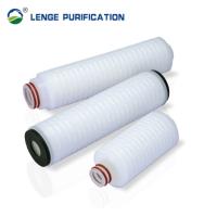 China 10 Inch Nylon Pleated Filter Cartridge Built In Stainless Steel for sale