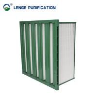 China H13 99.95% ABS Frame V- Bank HEPA Filter in Laboratories for sale