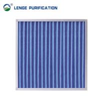 China F7 Folding Aluminium Medium Filter With Custom Color PET Nonwoven Fabric for sale
