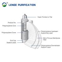 China 5 Inch DEPTFE Membrane Pleated Cellulose Filter Cartridge For Pharmaceutical Industry for sale