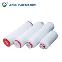 China DIPTFE Membrane Pleated Filter Cartridge 10 Inch For Liquid Filtration for sale