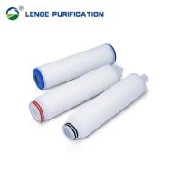 China 20 Inch Nylon 66 Pleated Water Filter Cartridge With EPDM Rubber Seal for sale