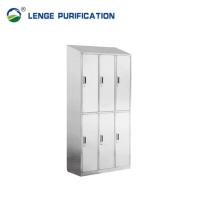 China Six Door Stainless Steel Furnishing Sloping Top Stainless Steel Cabinet With Lock for sale