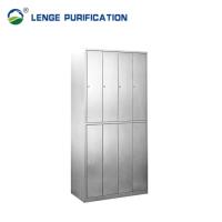 China Flat Top Stainless Steel Furnishing Eight Door Cabinet With Lock for sale