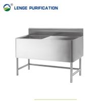 China 1200mm × 600mm × 800mm Stainless Steel Double Wash Basin Sinks for sale