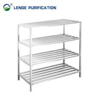 China 1200 × 500 × 1800mm Stainless Steel Shoe Storage Rack Four Layer Storage Rack for sale