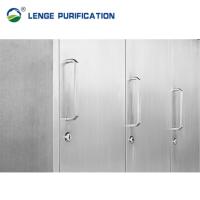 China Six Door Stainless Steel Furnishing Sloping Top Stainless Steel Cabinet With Lock for sale