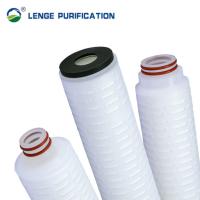 China 5 Inch 0.22um Nylon Pleated Sediment Water Filter For Medical Industry for sale