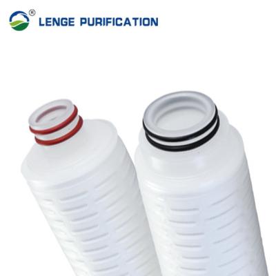 China PP Pleated Filter Cartridge 5 Inch 226 Fins With EPDM Rubber Seal for sale