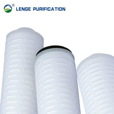 China Nylon Pleated Filter Cartridge 30 Inch 226 Flat Fin For Beverage for sale