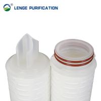 China 40 Inch Pleated PFA Filter Cartridge With 0.45um PTFE Membrane for sale