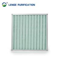 China F7 Folding Aluminium Medium Filter With Custom Color PET Nonwoven Fabric for sale