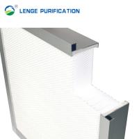 China Cleanroom HEPA Filter H13 99.95 % Aluminum Compact With Glass Fibre for sale