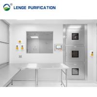 China Double Layer Cleanroom Pass Box 600x600x1800 SS 304 Dynamic Pass Box For Entrance To Clean Room for sale