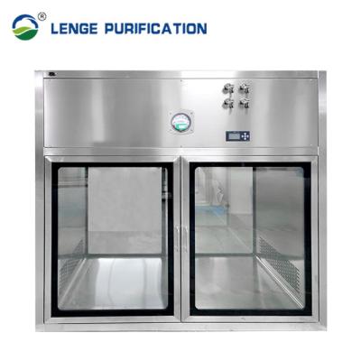 China 1220 X 1000 X 800mm Double Door Pharmaceutical Pass Box For Transfering Goods for sale