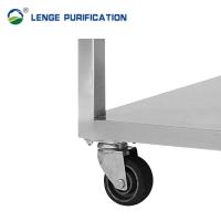 China Medical Stainless Steel Trolley With Wheels For Pharmaceutical Factory for sale
