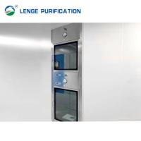 China Double Layer Cleanroom Pass Box 600x600x1800 SS 304 Dynamic Pass Box For Entrance To Clean Room for sale