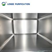 China Cleanroom Stainless Steel Furnishing Cabinet Six Door Sloping Top With Handle for sale