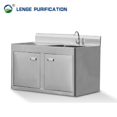 China 304 Grade Stainless Steel Wash Basin Sink With Tap For Clean Room for sale