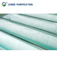 China 592 × 592 × 480 F7 Aluminum Frame Bag Medium Pleat Air Filter With PP Non Woven Fabrics for sale