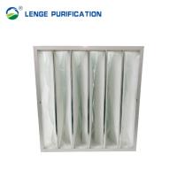 China G4 Air Pre Filter 95% Galvanized Steel 6 Bag With Linear Welding for sale