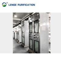 China 400 x 400 x 1200 Double - Layer Glass Door Dynamic Pass Box With Control Panel for sale