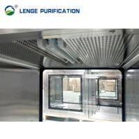 China 400 x 400 x 1200 Double - Layer Glass Door Dynamic Pass Box With Control Panel for sale