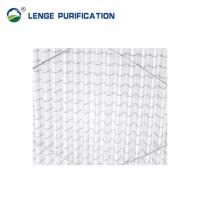 China G4 Galvanized Sheet Pleated Panel Filter With Folding And Duck Rack Frame for sale