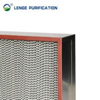 China Over 280 ℃ H13 Separator Clean Room HEPA Filter With Stainless Steel Frame for sale