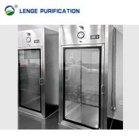 China SS304 Inner Size 600 x 600 x 1200 Pass Through Box Clean Room For Transfering Goods With HEPA for sale