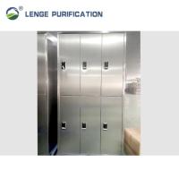 China 1200 x 450 x 1800 Six - Door Stainless Steel Furniture Wardrobe With Code Lock for sale
