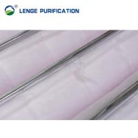 China M6 80 % Galvanized Steel Bag Medium Filter With Pink PP Nonwovens for sale