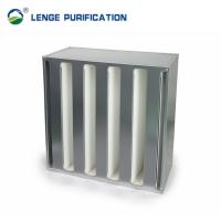 China H14 99.995 % Galvanized Iron Box Type Cleanroom HEPA Filter With PU Seal Strip for sale