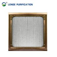 China Stainless Steel HEPA H14 Filter 610 × 610 × 150mm Resistant To 450℃ for sale