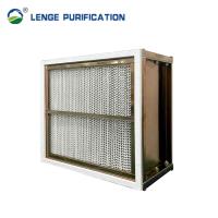 China Stainless Steel HEPA H14 Filter 610 × 610 × 150mm Resistant To 450℃ for sale