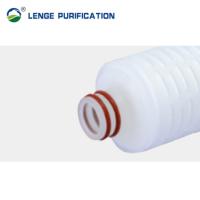 China 0.22μM + 0.45μM Pleated Filter Cartridge 20 Inch With Double PES Membrane for sale