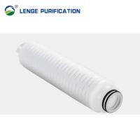 China 0.45um PVDF Pleated Filter Element 20 Inch With 226 Silicon Rubber for sale